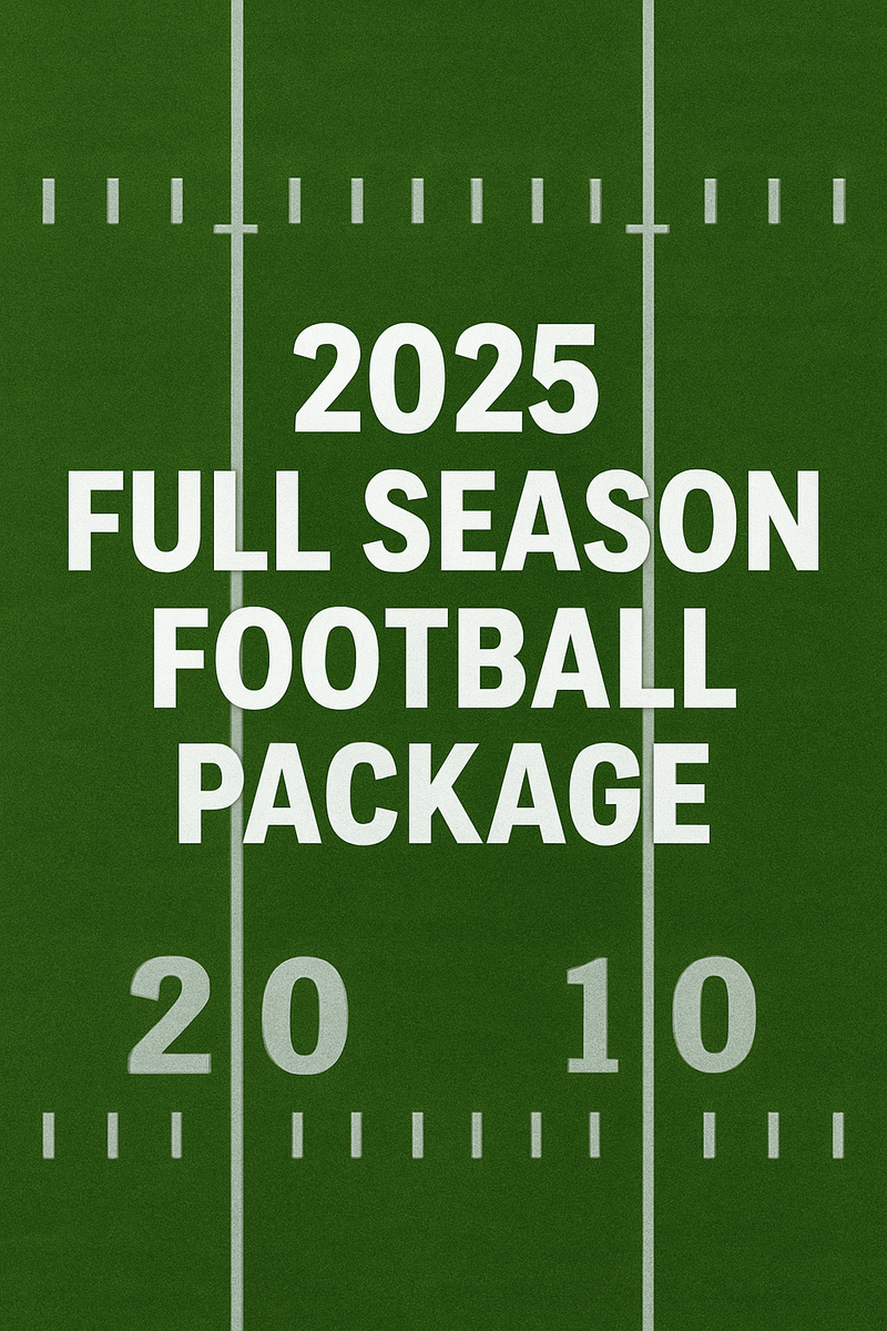 2025 FOOTBALL FULL SEASON PACKAGE - MASTERCLASS – Bender Wins